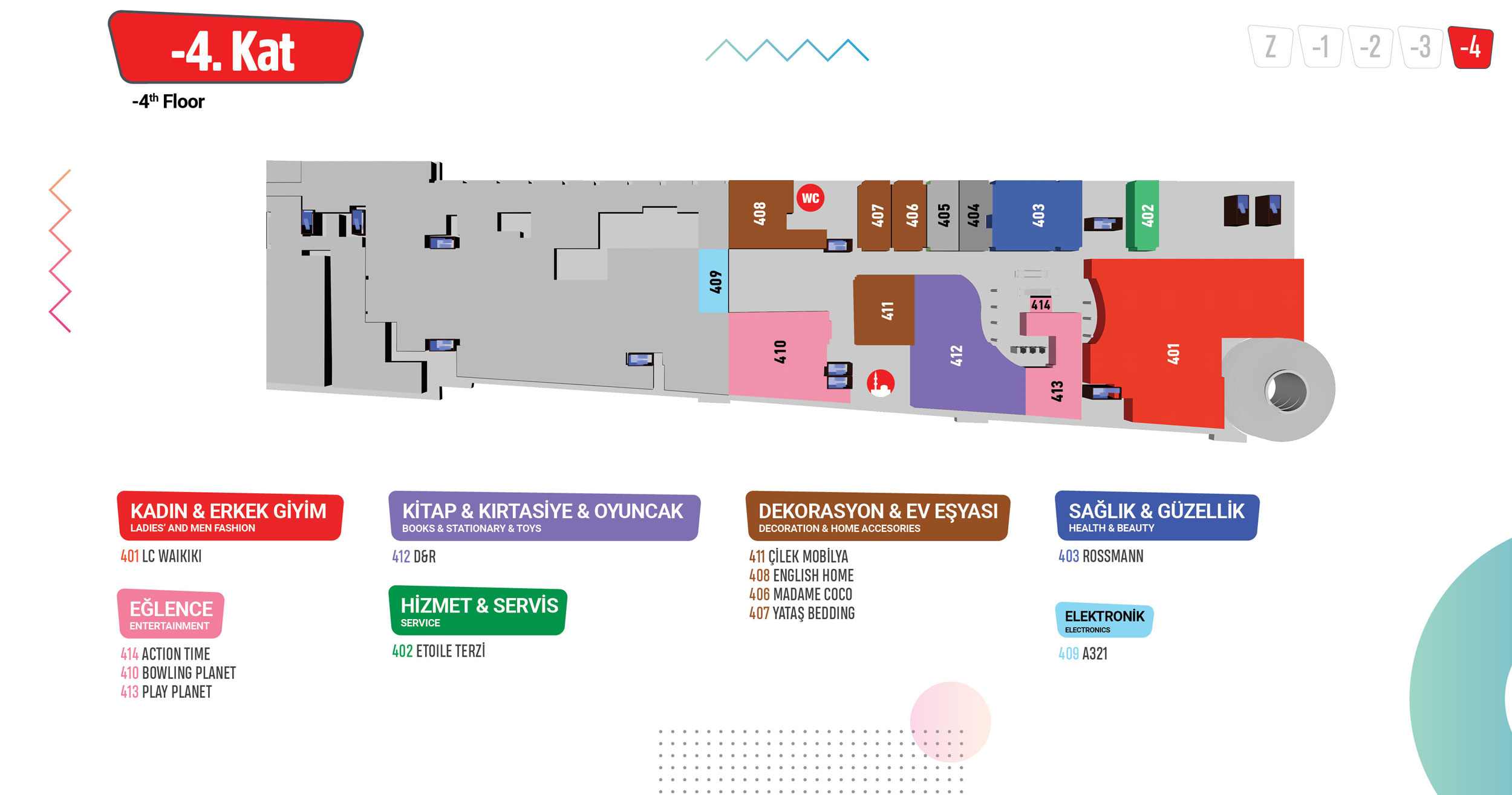 Kat Planı - MetroCity AVM