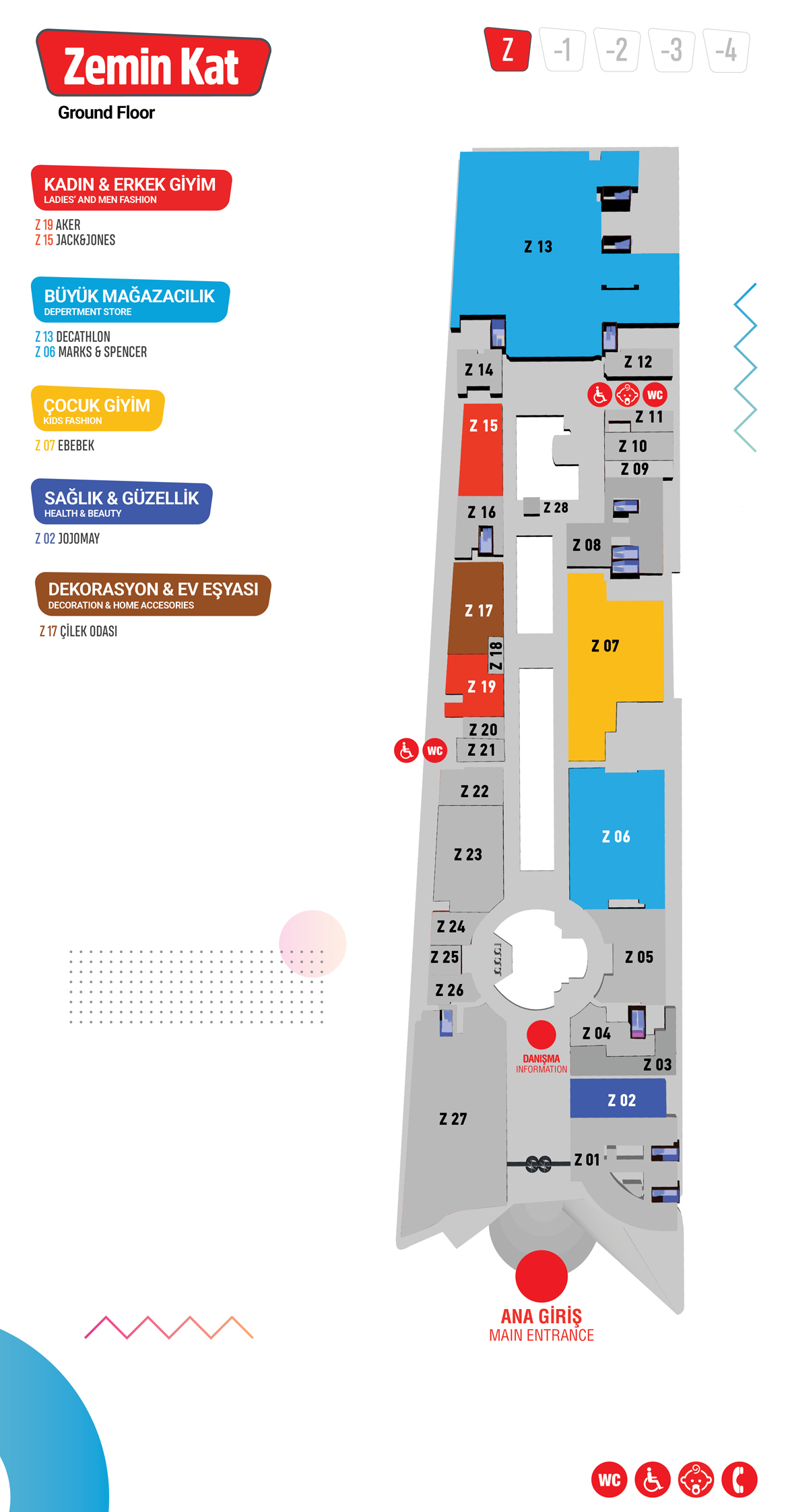 Kat Planı - MetroCity AVM